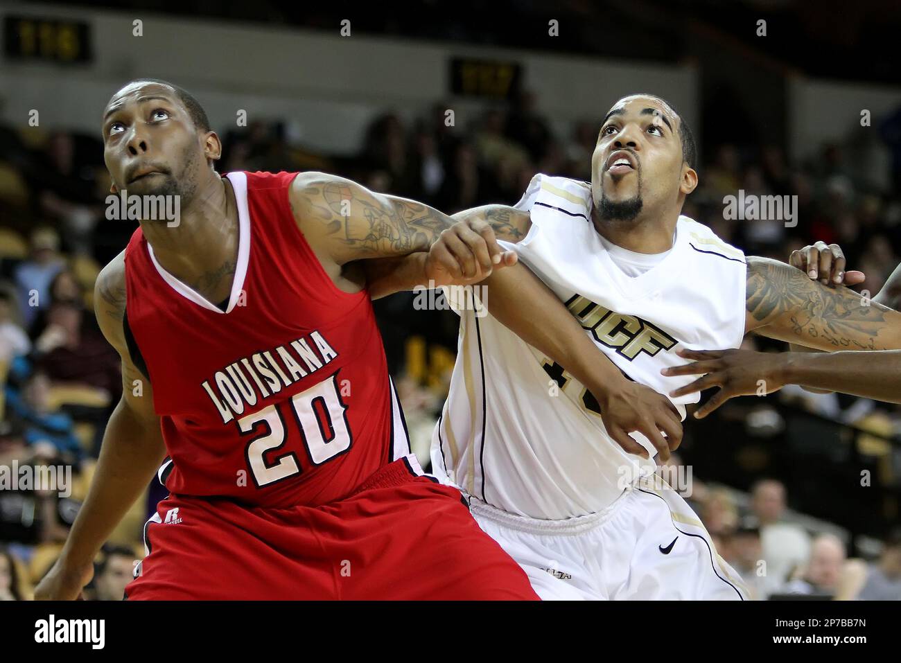 Louisiana's center Courtney Wallace (20) and Central Florida forward ...