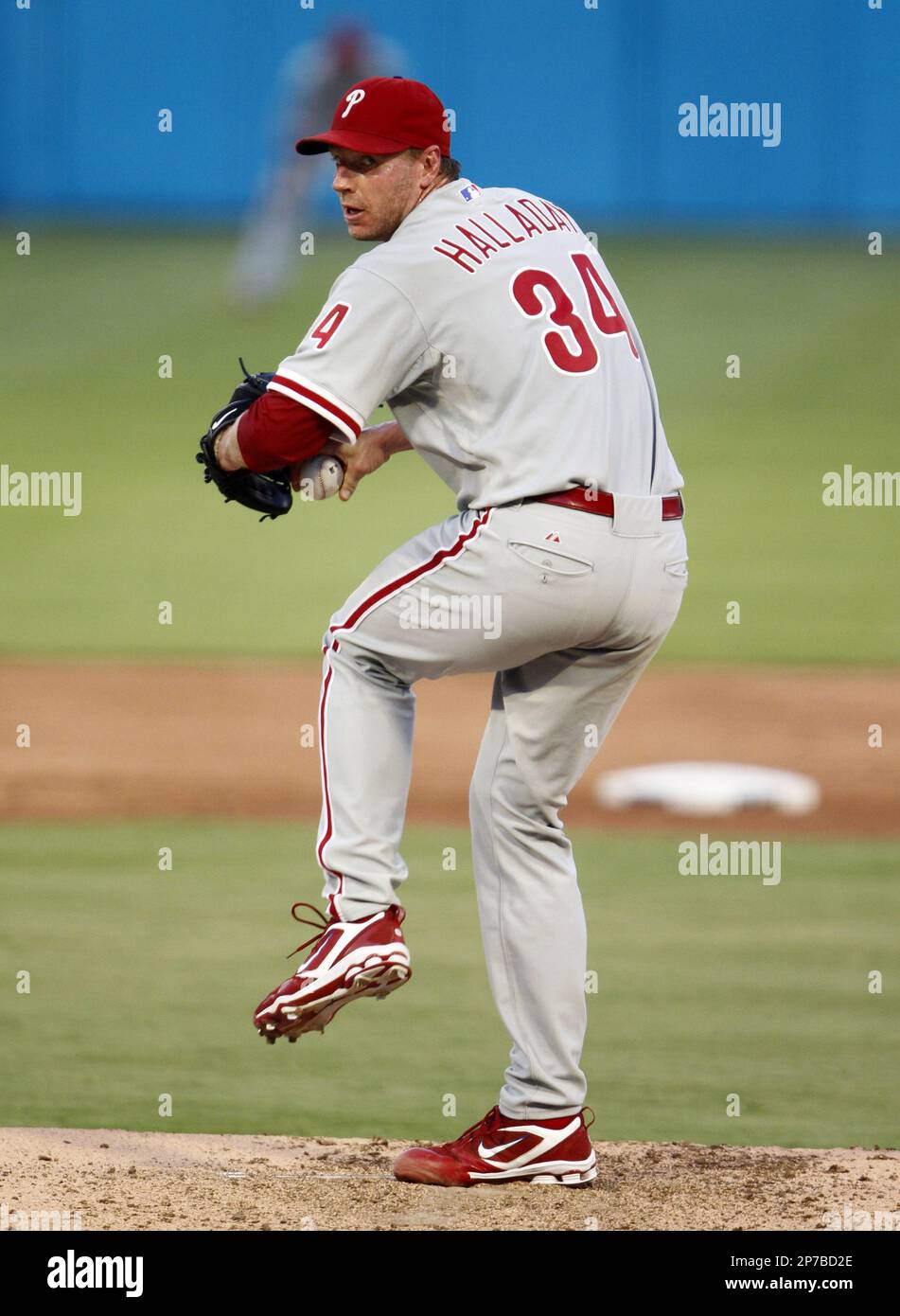 Philadelphia Phillies pitcher Roy Halladay pitches against the Florida ...