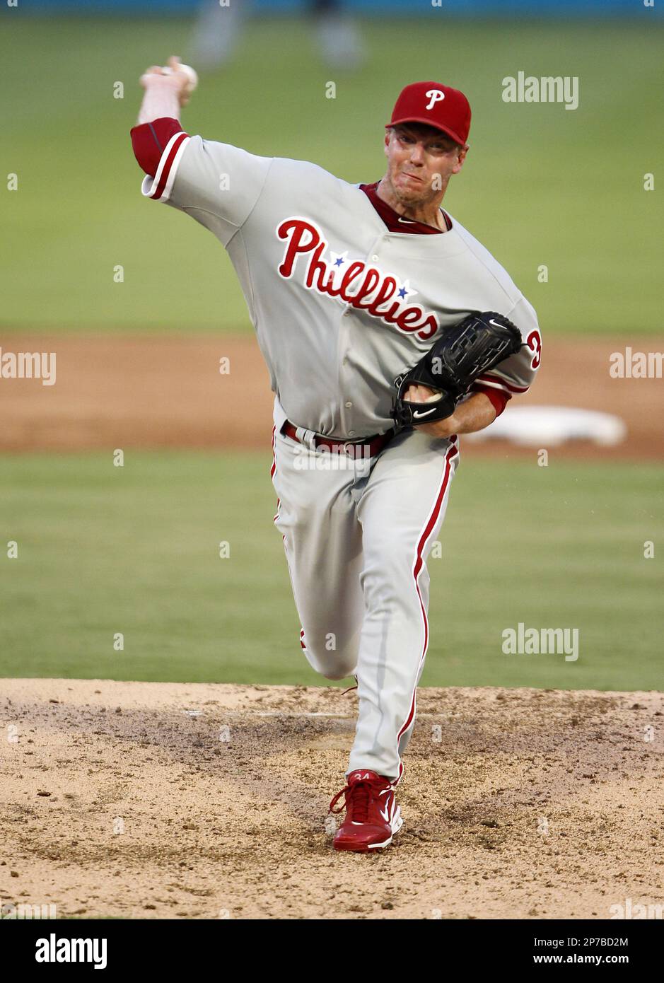 Philadelphia Phillies pitcher Roy Halladay pitches against the Florida ...
