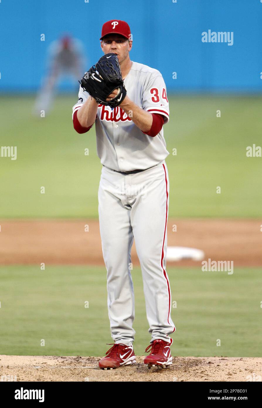 Philadelphia Phillies pitcher Roy Halladay pitches against the Florida ...
