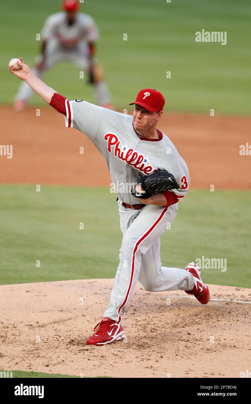 Philadelphia Phillies pitcher Roy Halladay pitches against the Florida ...