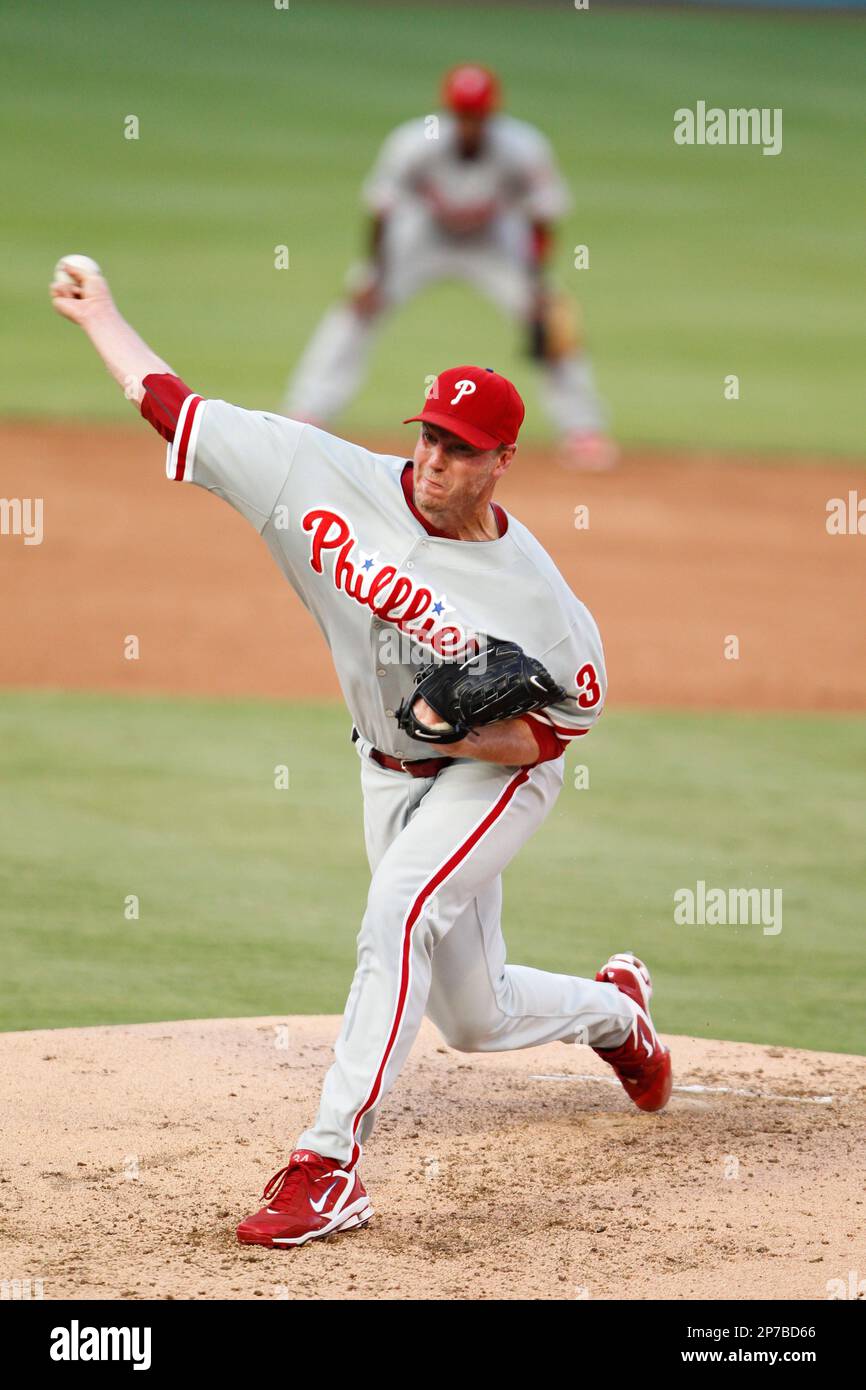 Philadelphia Phillies pitcher Roy Halladay pitches against the Florida ...