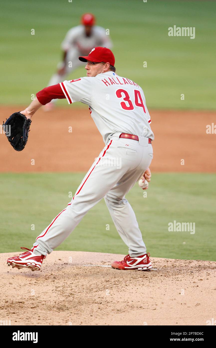 Philadelphia Phillies pitcher Roy Halladay pitches against the Florida ...