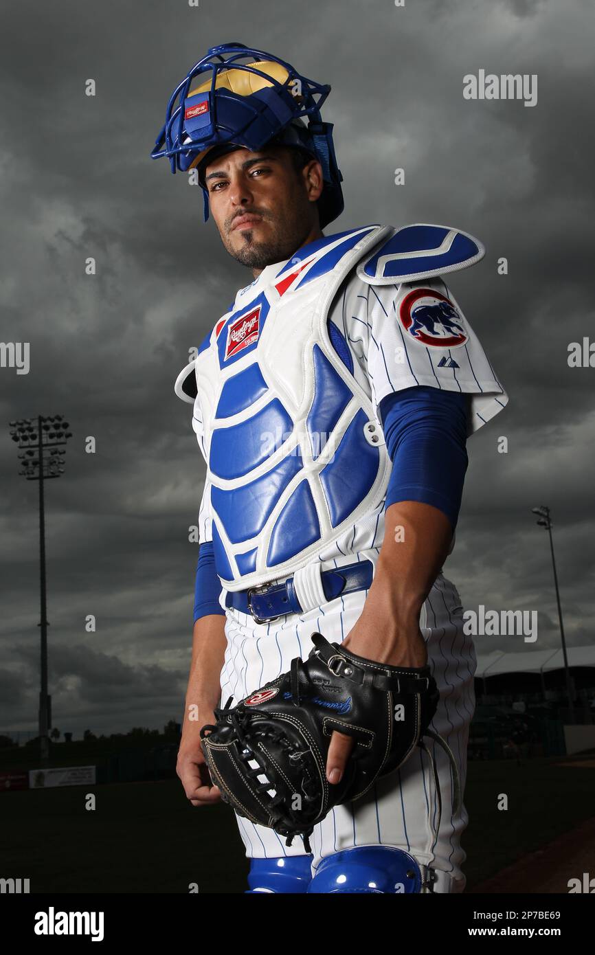 Chicago Cubs catcher Geovany Soto poses for portraits at Hohokam ...
