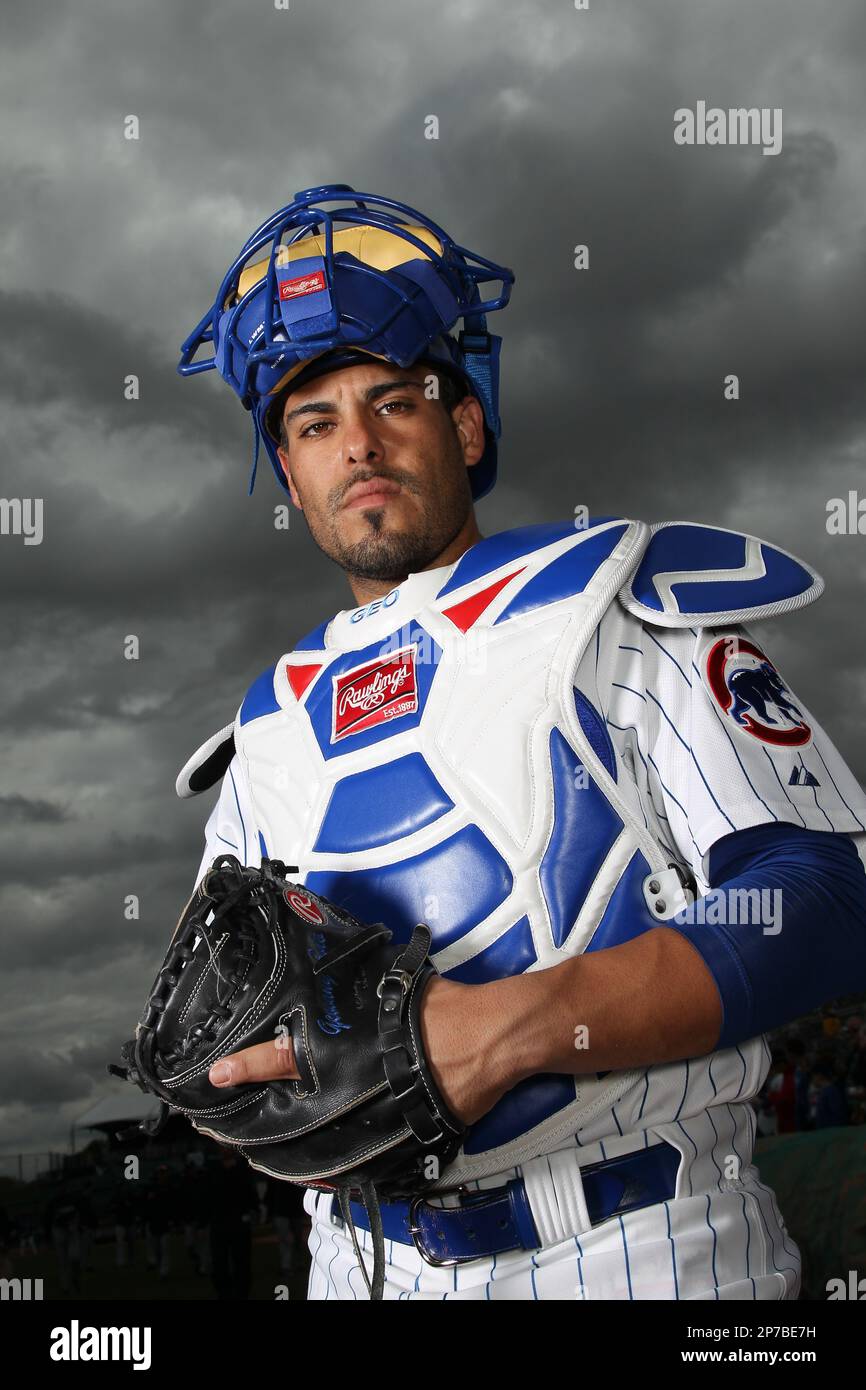 Chicago Cubs catcher Geovany Soto poses for portraits at Hohokam ...
