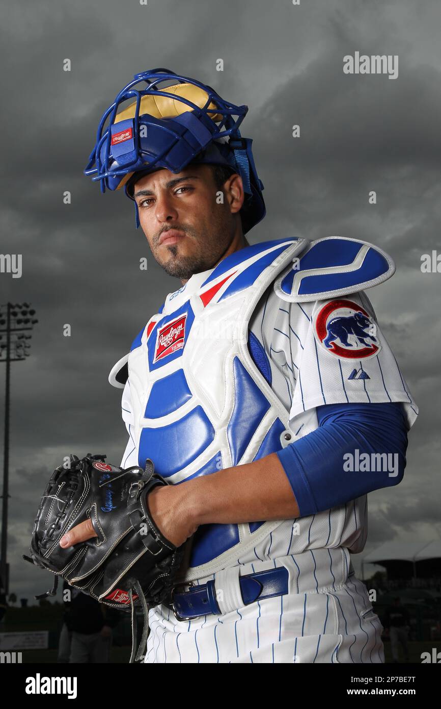 Chicago Cubs catcher Geovany Soto poses for portraits at Hohokam ...