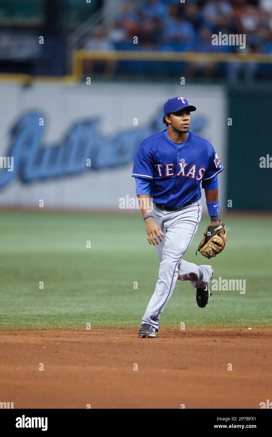 Shortstop Elvis Andrus of the Texas Rangers. plays in a game against ...