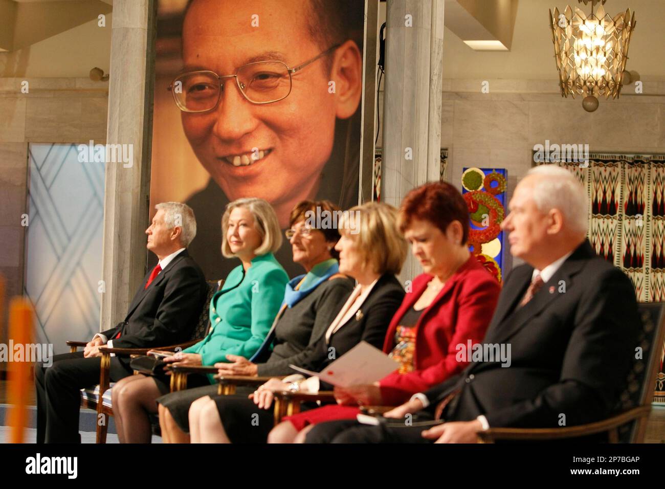 The Norwegian Nobel Committee, from left to right chairman Thorbjoern ...