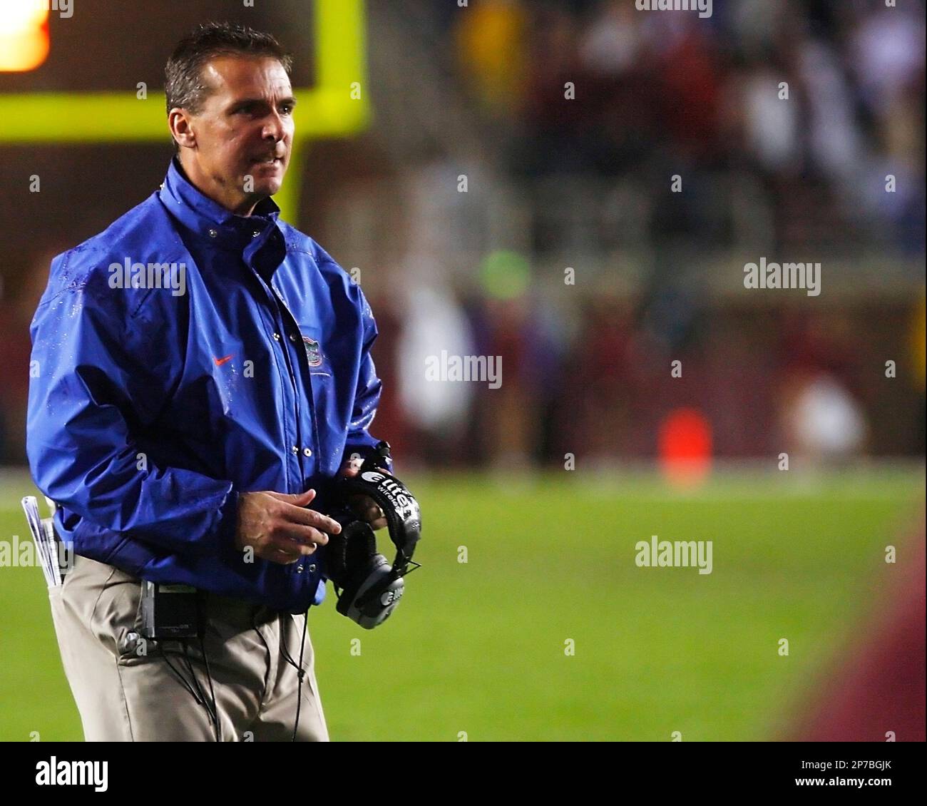 Florida Head Coach Urban Meyer on the sidelines during the game against ...