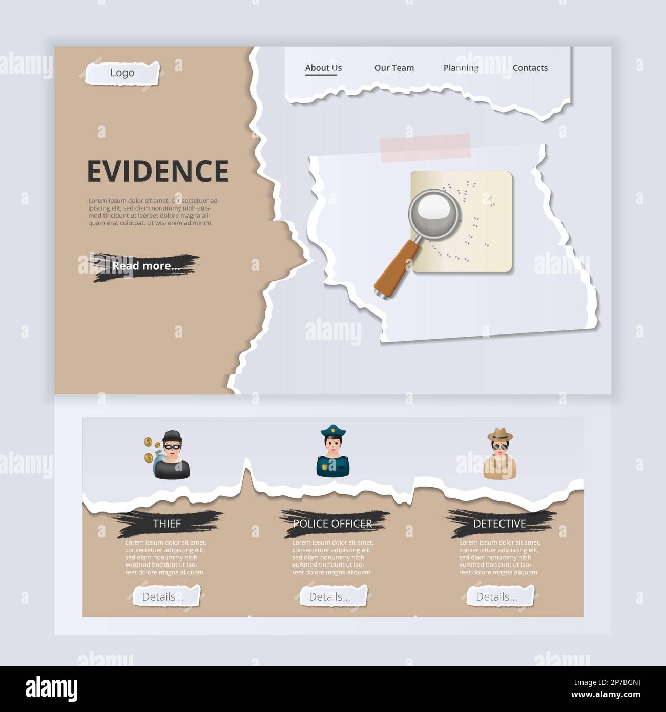 Blood sample crime scene Stock Vector Images - Alamy