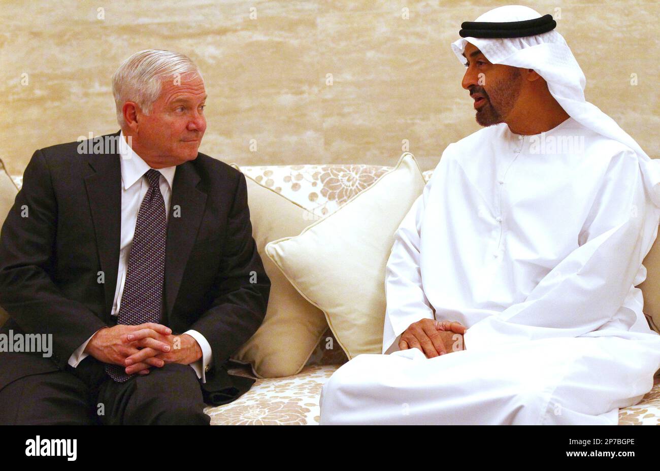 Defense Secretary Robert Gates meets with the Crown Prince of Abu Dhabi ...