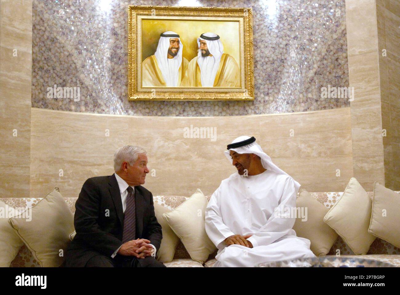 Defense Secretary Robert Gates meets with the Crown Prince of Abu Dhabi ...