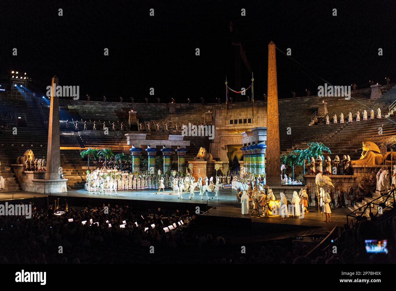 l’Aida all’Arena di Verona Stock Photo - Alamy