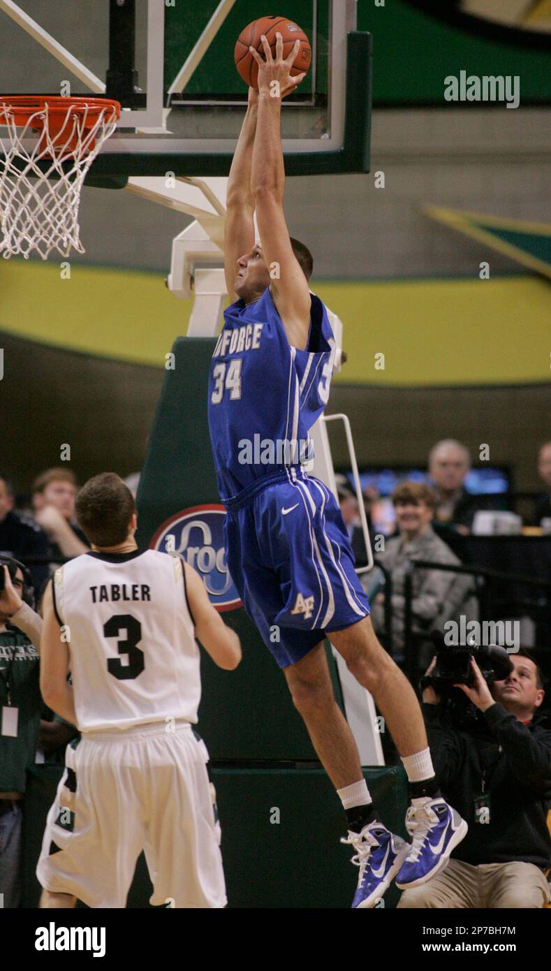 Air Force's Taylor Broekhuis goes up for a dunk against Wright State ...