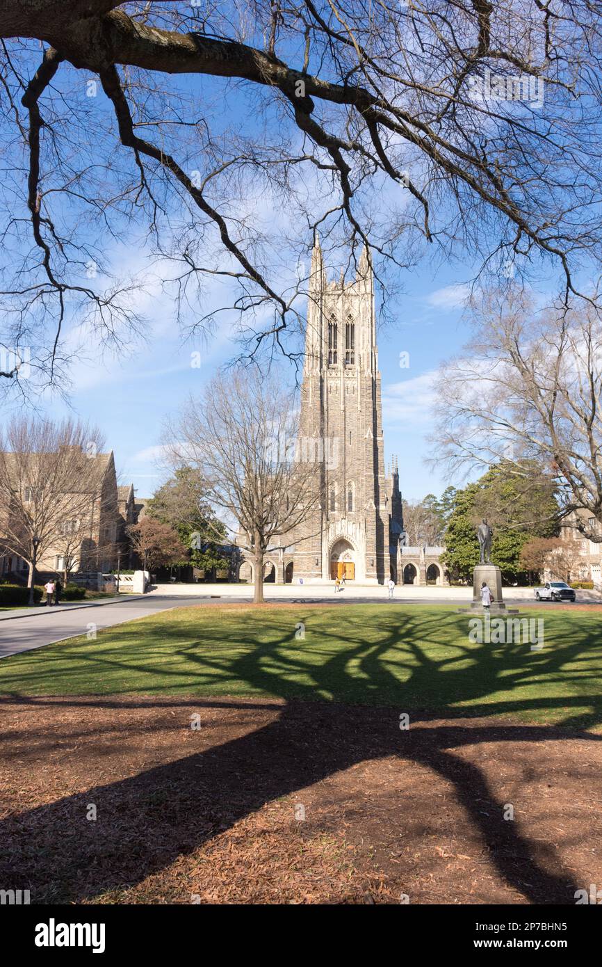 Chapel Drive, Duke University, Durham, North Carolina, showing green ...