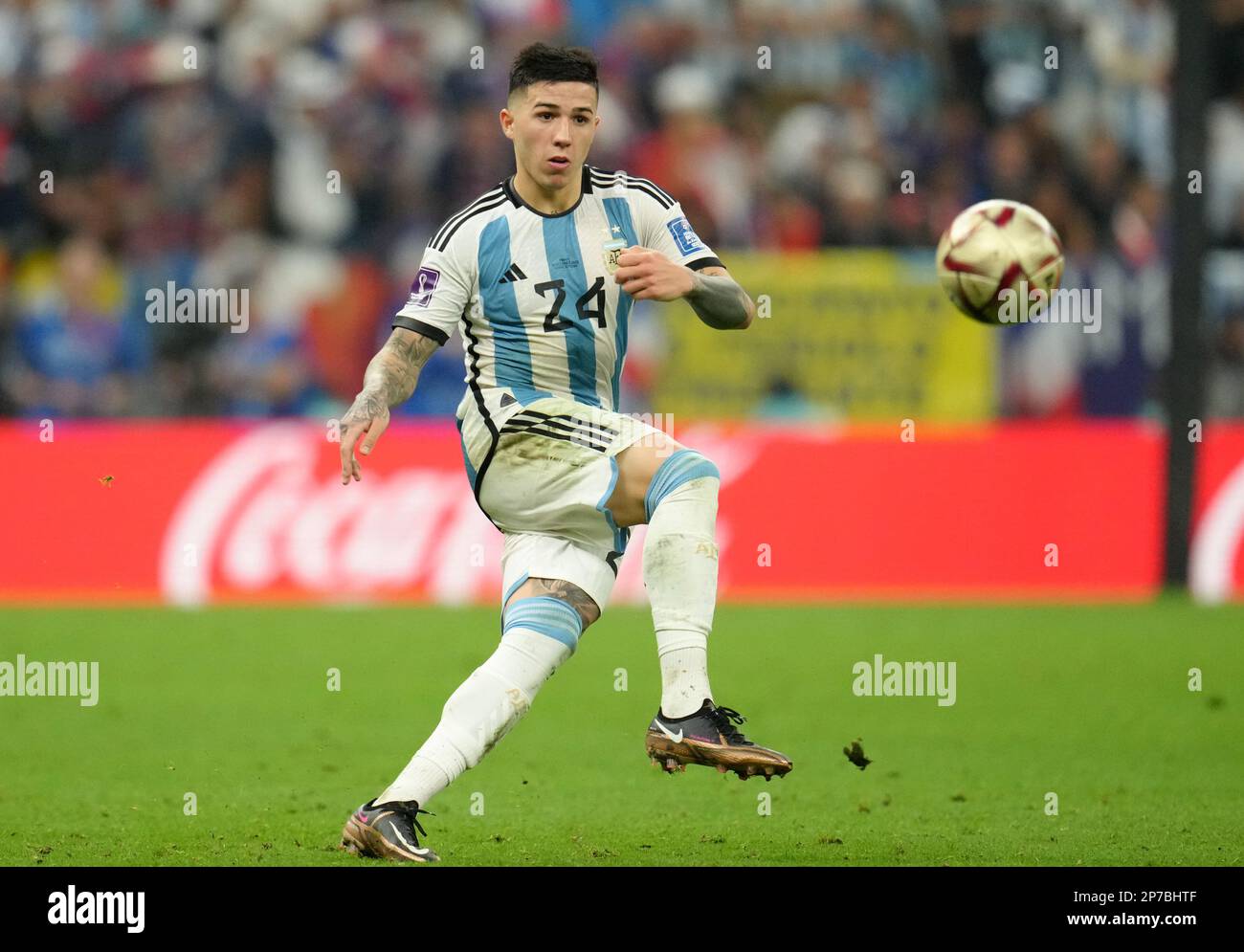 Argentina's Enzo Fernandez during the FIFA World Cup final at Lusail ...