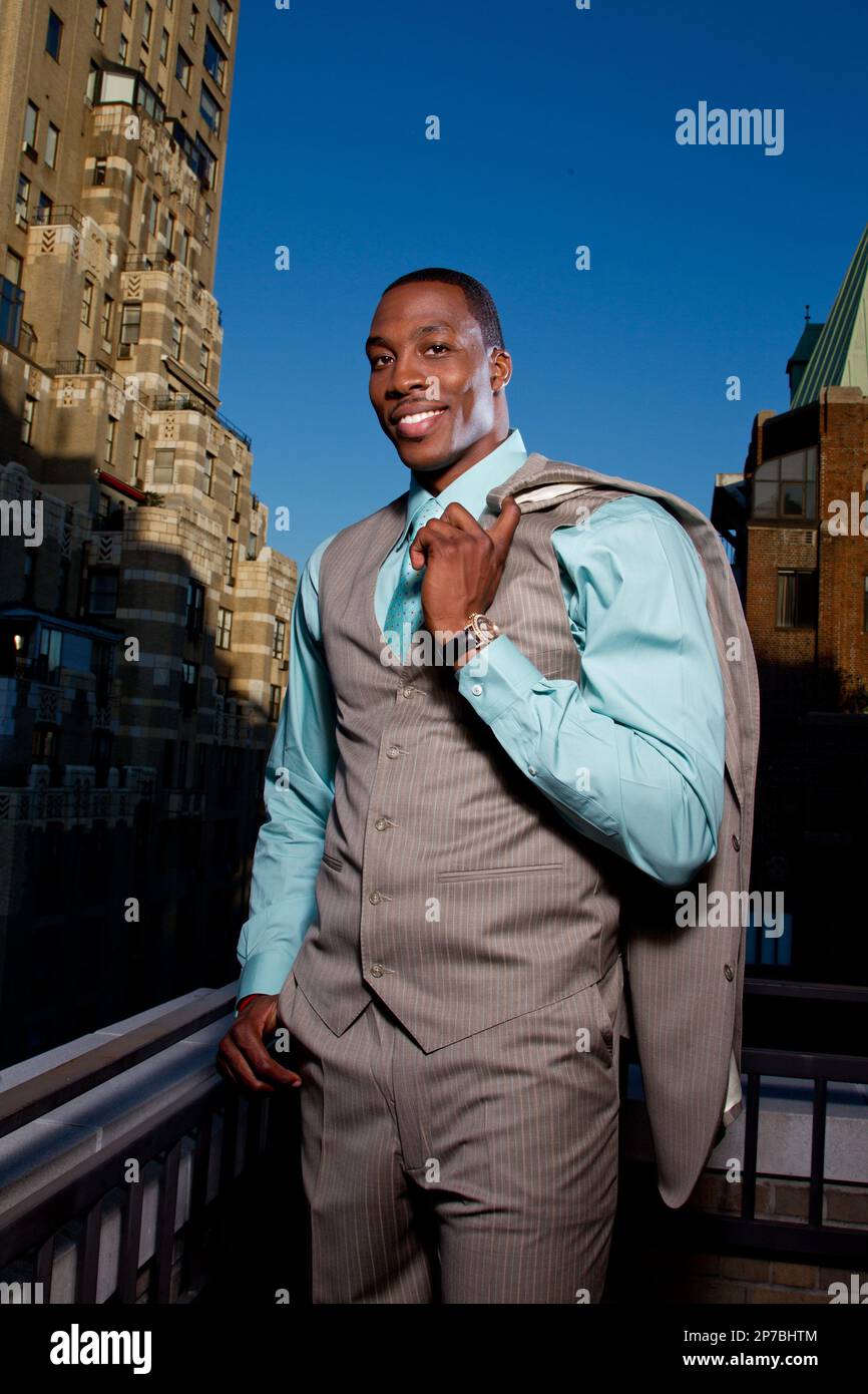 Orlando Magic center Dwight Howard Orlando poses for a portrait .Shot ...