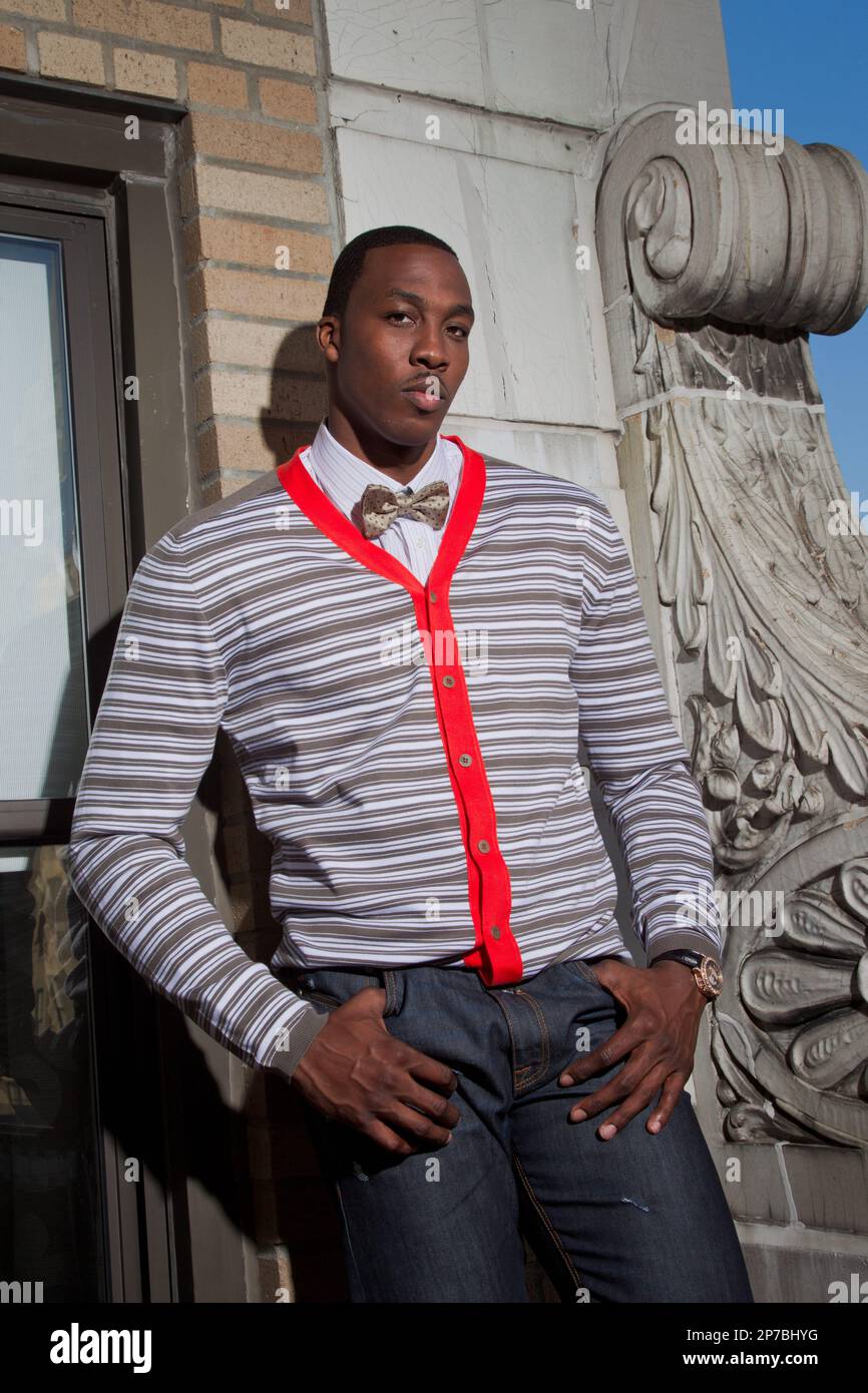 Orlando Magic center Dwight Howard Orlando poses for a portrait .Shot ...