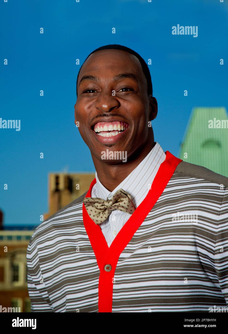 Orlando Magic center Dwight Howard Orlando poses for a portrait .Shot ...