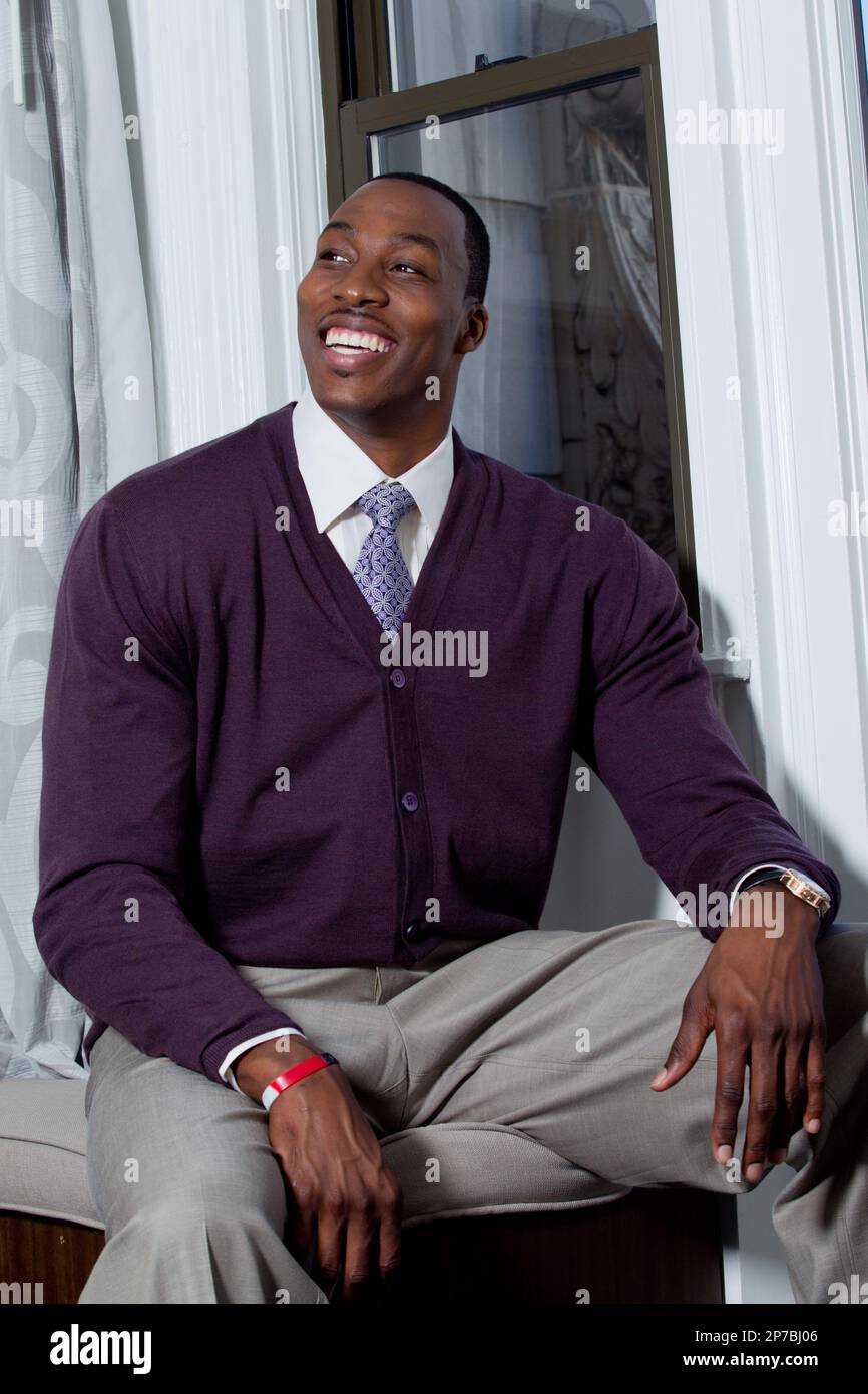 Orlando Magic center Dwight Howard Orlando poses for a portrait .Shot ...
