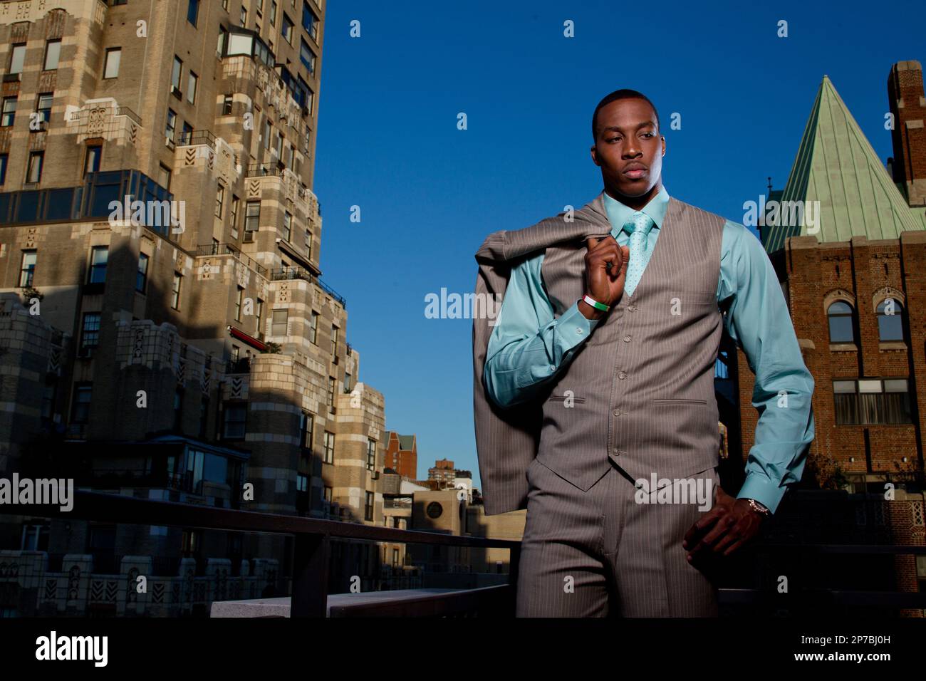 Orlando Magic center Dwight Howard Orlando poses for a portrait .Shot ...