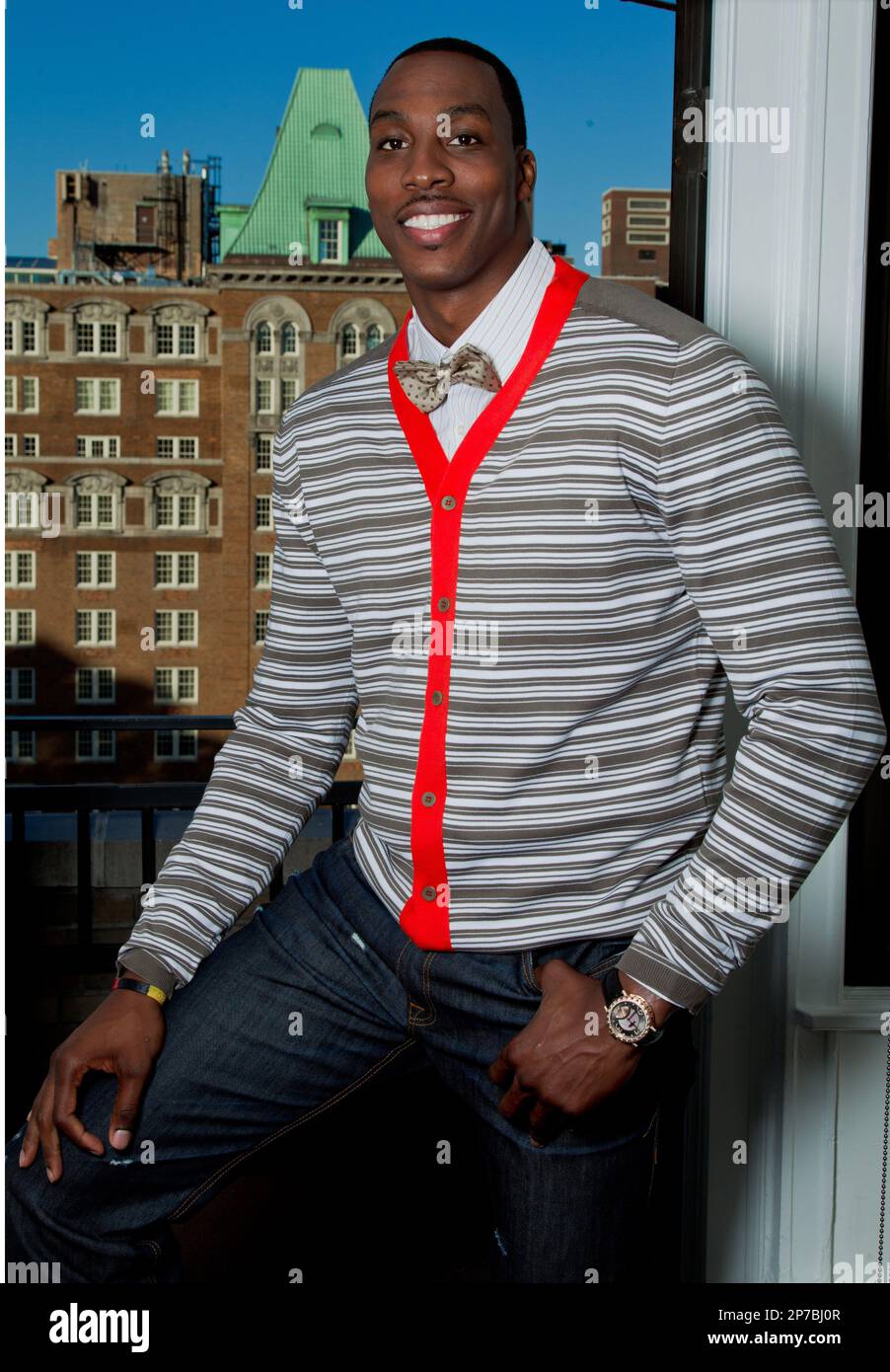 Orlando Magic center Dwight Howard Orlando poses for a portrait .Shot ...