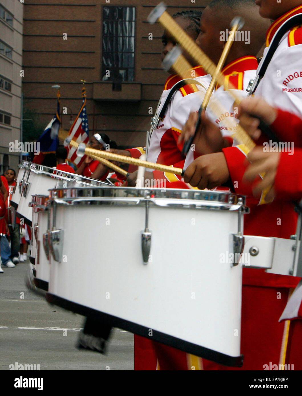 Drummers from Fort Bend ISD's Ridggate Elementary School practice ...