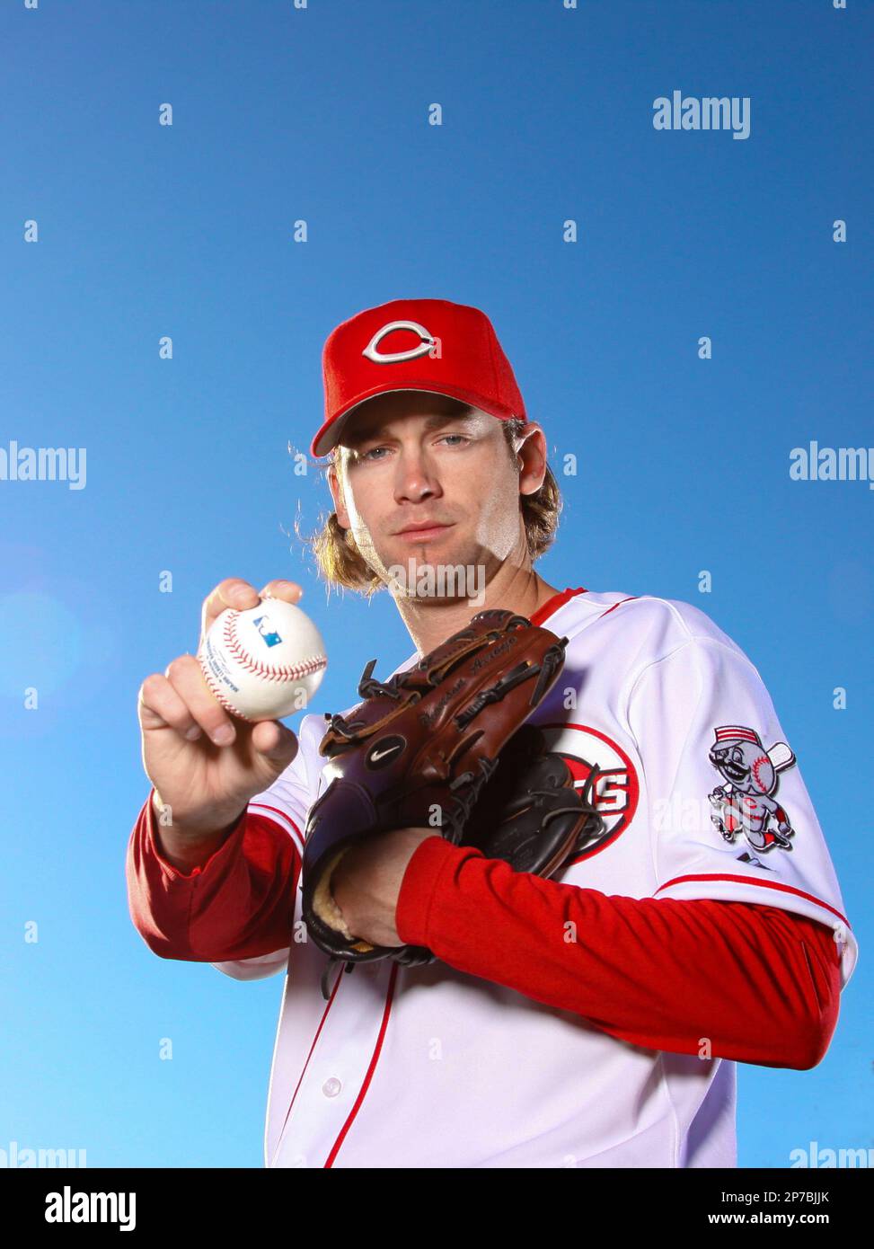 Pitcher Bronson Arroyo of the Cincinnati Reds for a portrait during ...