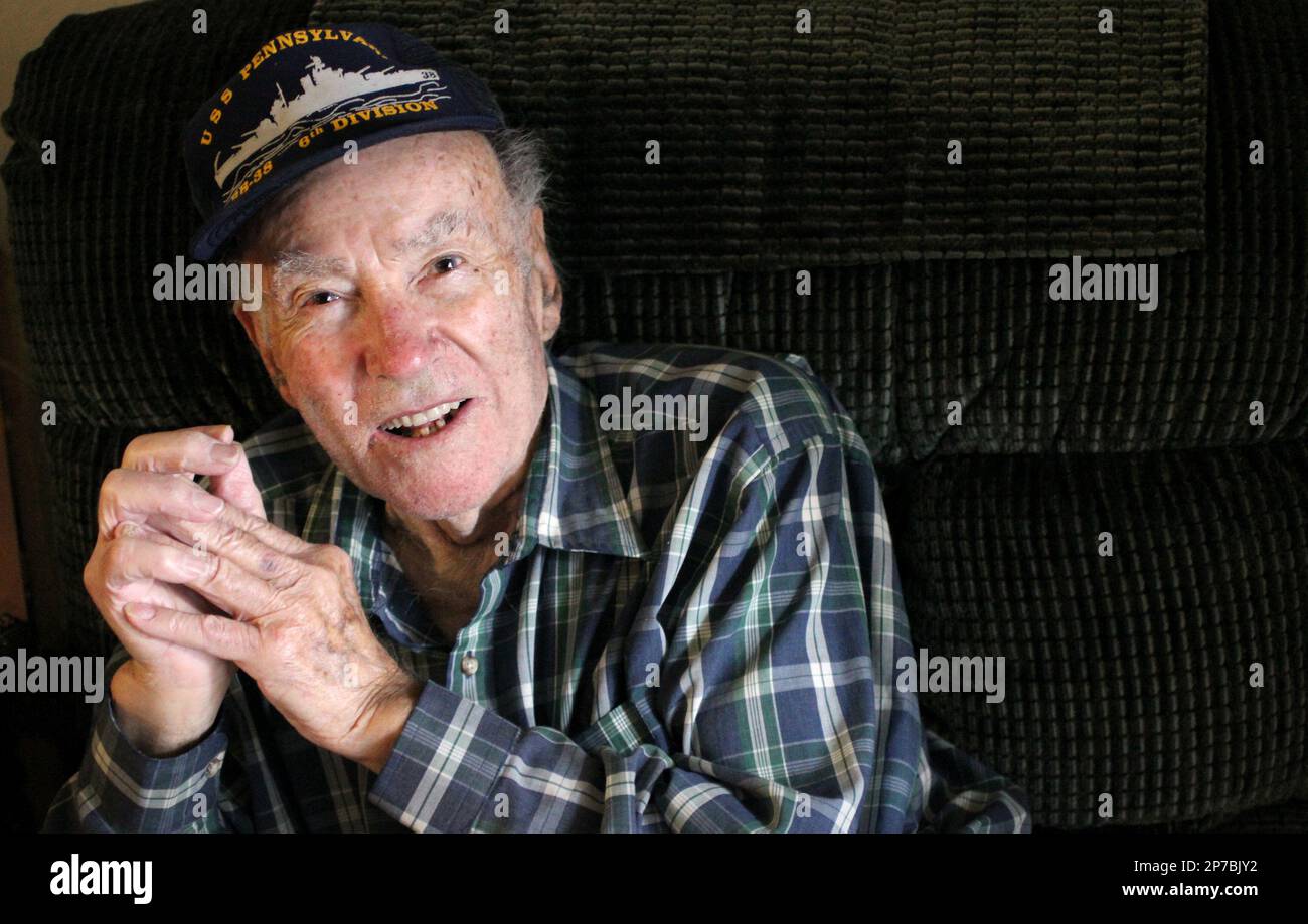 In this undated photo Floyd Herron, 91, formally a Petty Officer 3rd ...
