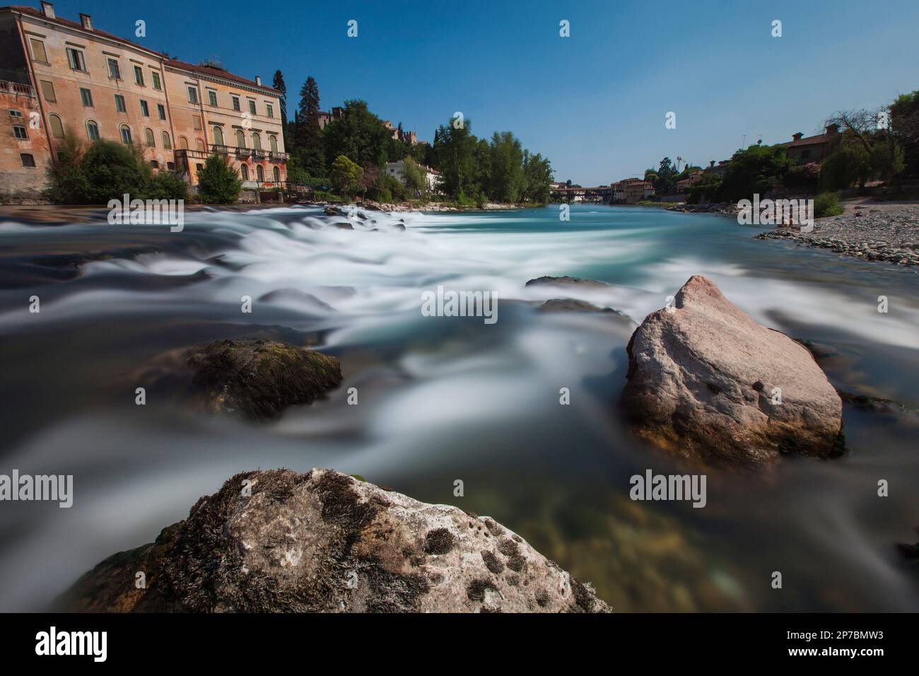 the Brenta river in Bassano del Grappa Stock Photo - Alamy
