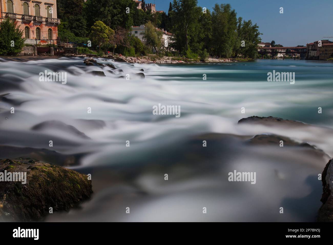 the Brenta river in Bassano del Grappa Stock Photo - Alamy