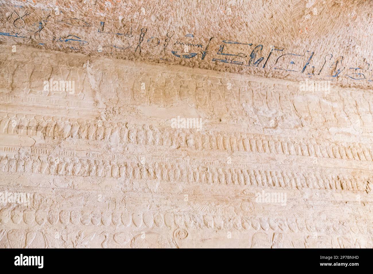 Luxor in Egypt, tomb of Kheruef, first jubilee (Heb Sed) of Amenhotep ...