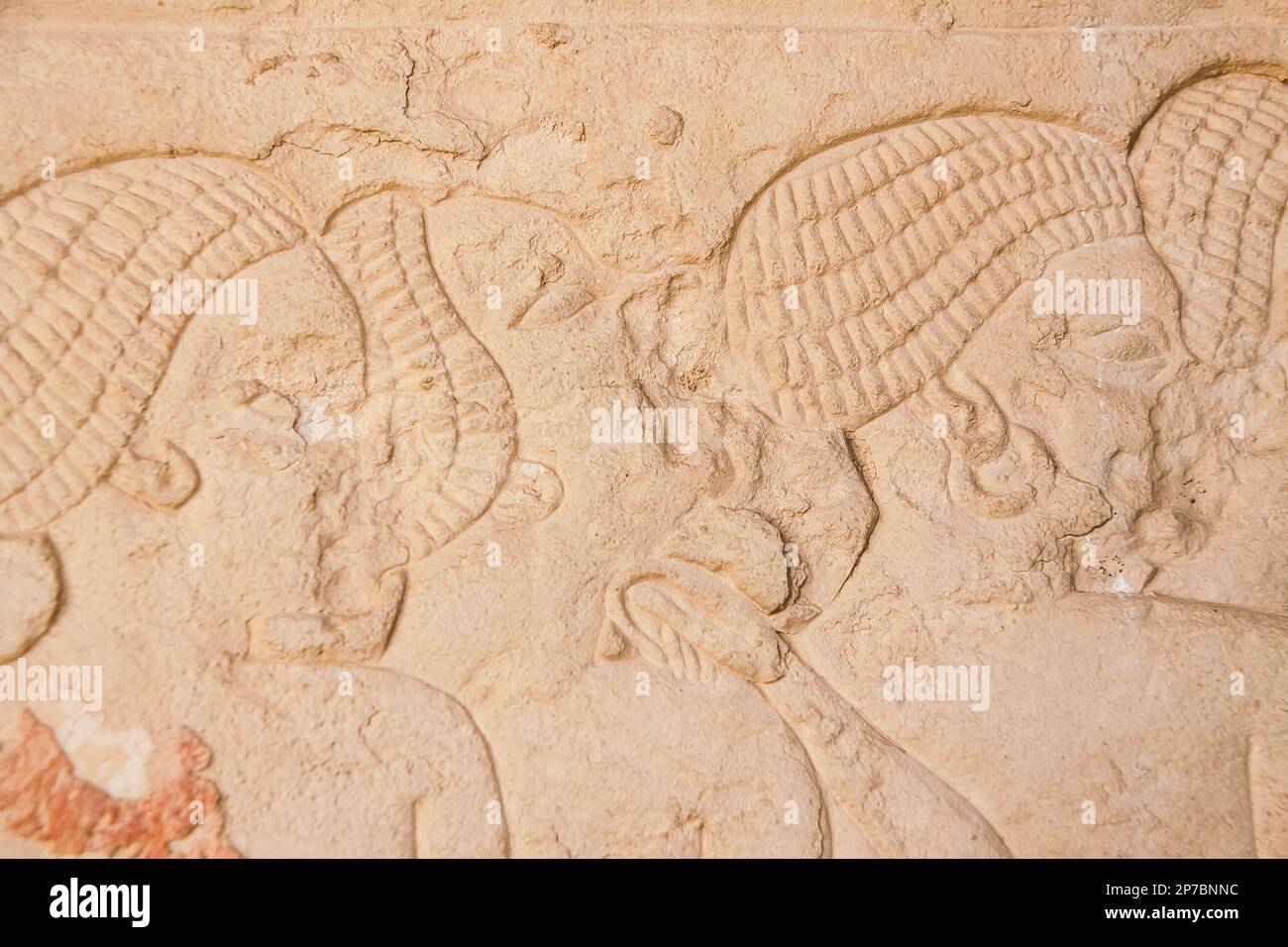 Egypt, Saqqara, tomb of Horemheb, inner room, East Wall South side ...