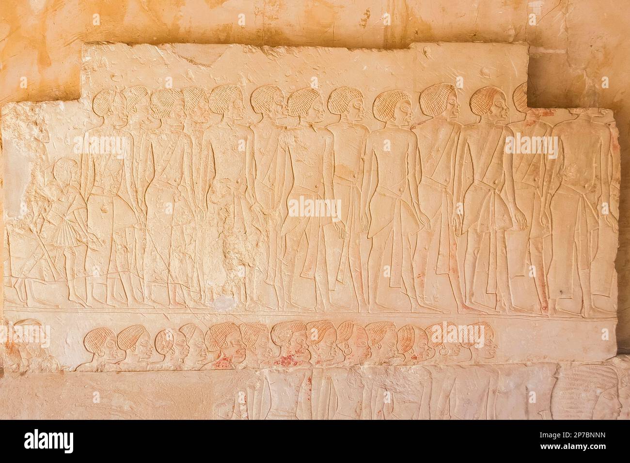 Egypt, Saqqara, tomb of Horemheb, inner room, East Wall South side ...