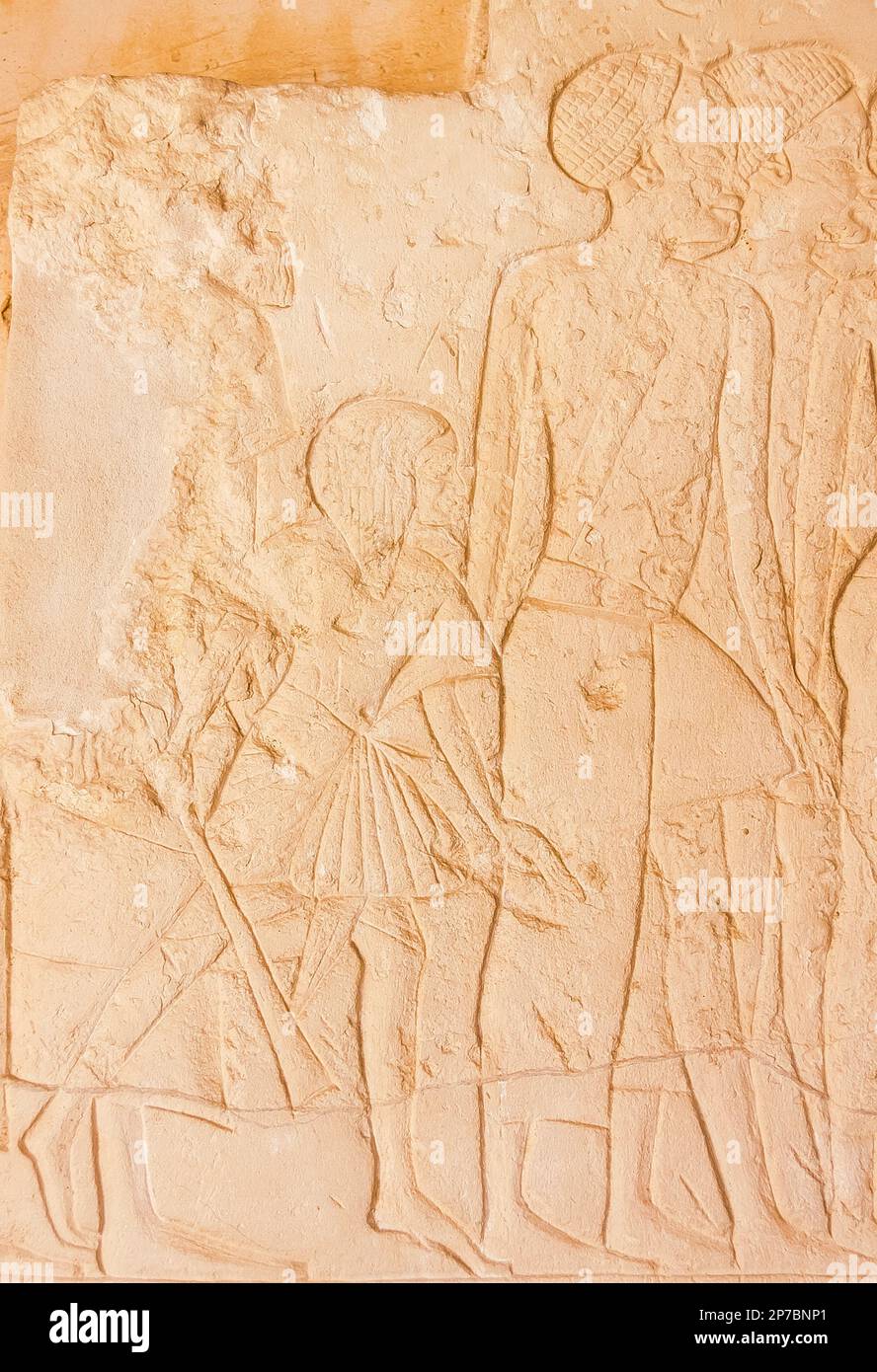 Egypt, Saqqara, tomb of Horemheb, inner room, East Wall South side ...