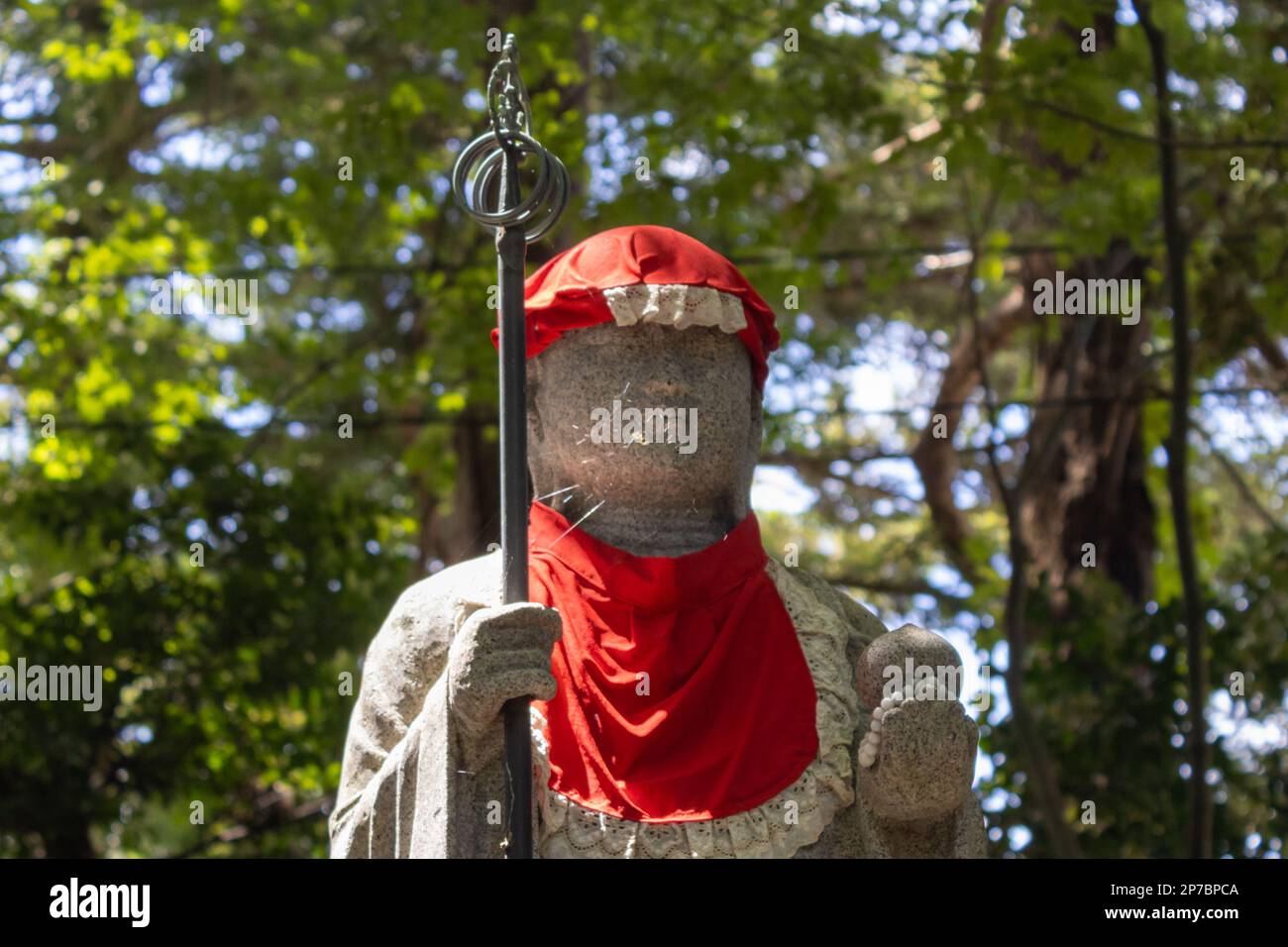 Stone statue of Ojizou san, protector of children and protector of ...