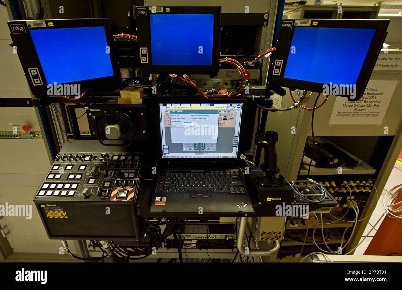 One of the computer systems used on board the International Space ...