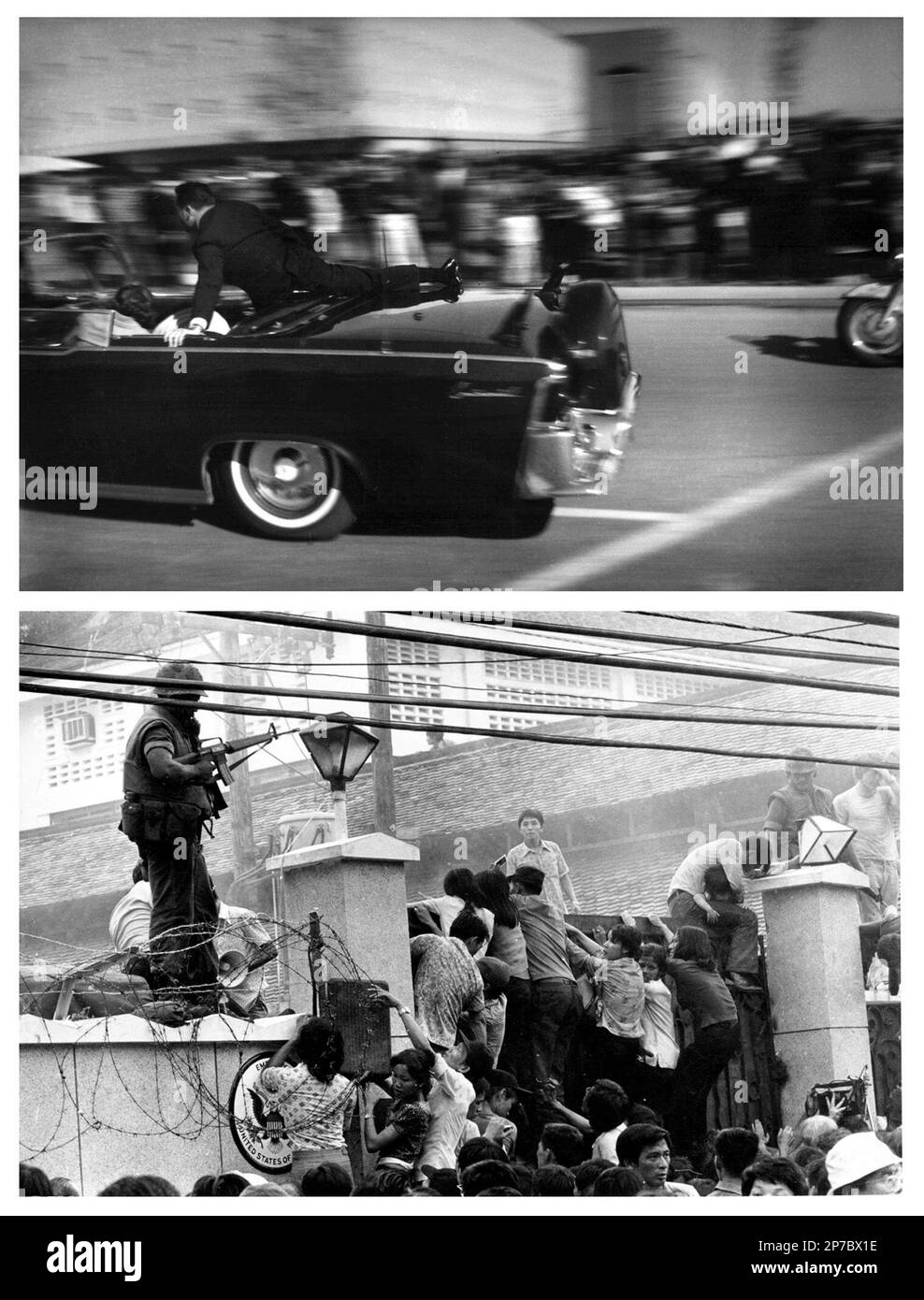 This two picture combination shows above: in a Nov. 22, 1963 file photo ...