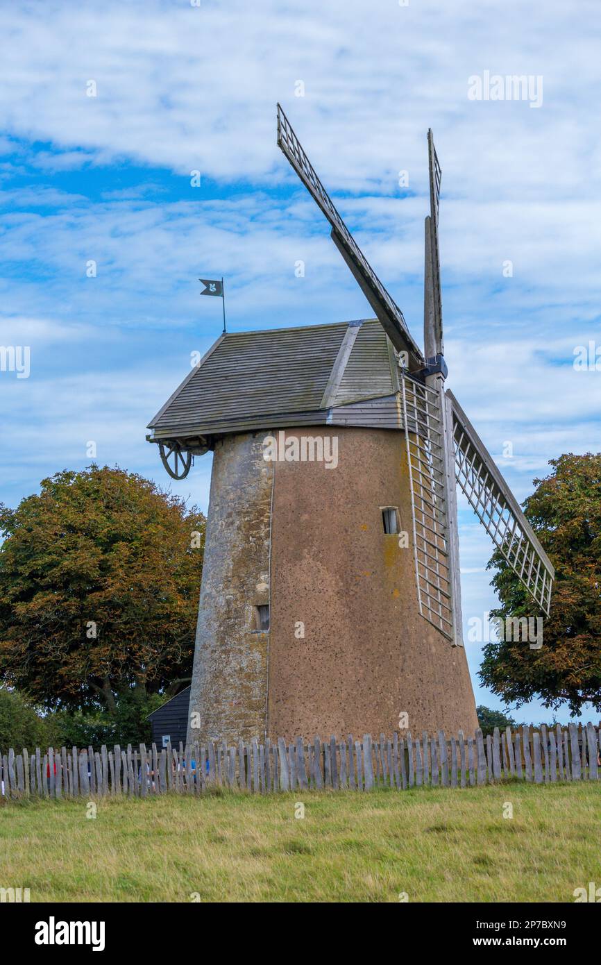 Bembridge Windmill, Isle of Wight, UK Stock Photo - Alamy