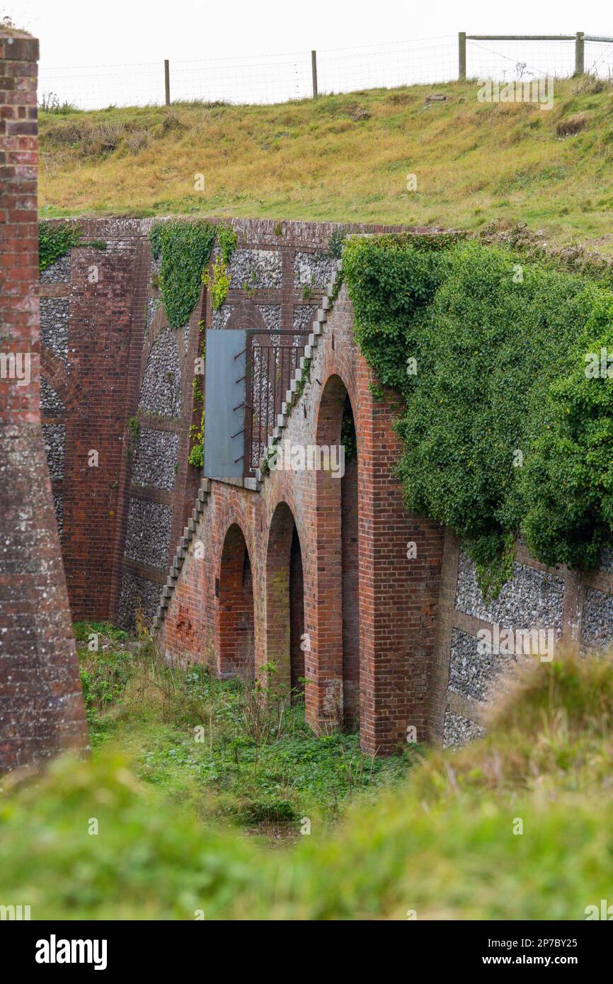 Bembridge Fort, Culver Down, Isle of Wight, UK Stock Photo - Alamy