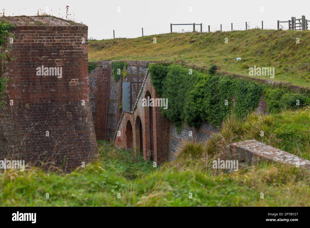 Bembridge Fort, Culver Down, Isle of Wight, UK Stock Photo - Alamy
