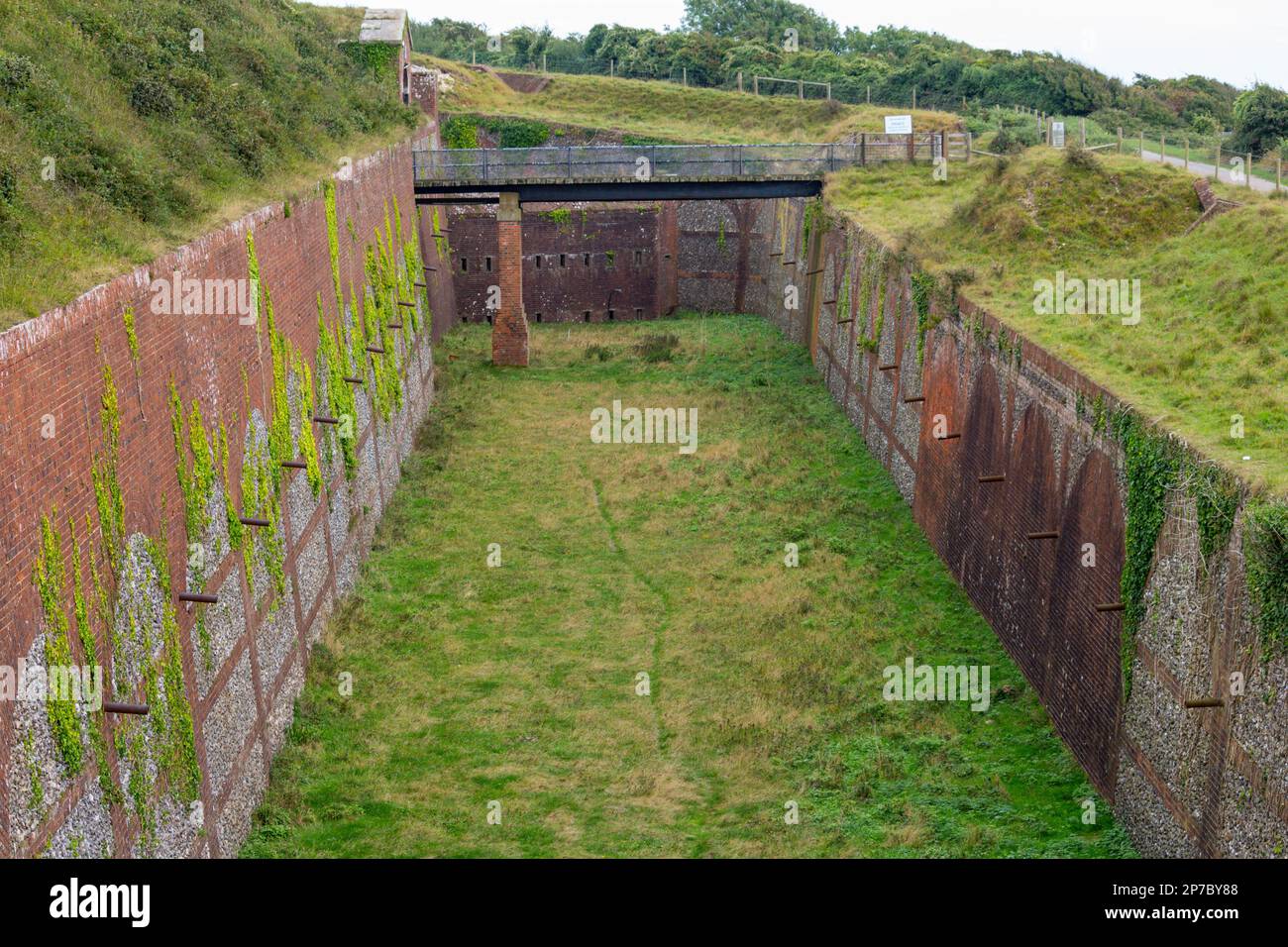 Bembridge Fort, Culver Down, Isle of Wight, UK Stock Photo - Alamy