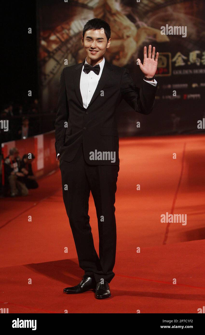 Actor of film 'Monga' Ethan Ruan walks on the red carpet at the 47th ...