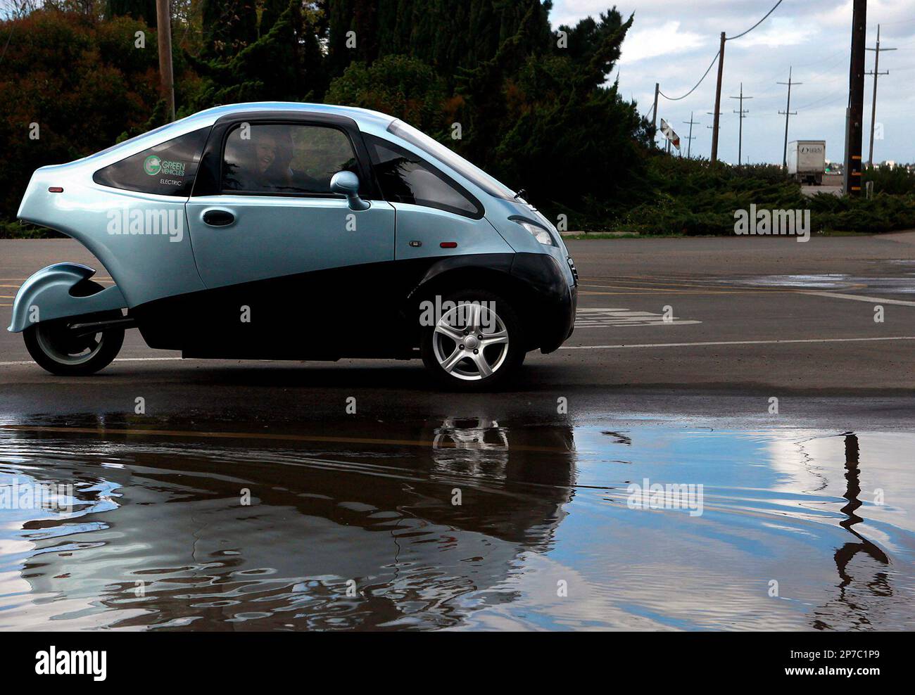 Lee Colin, Green Vehicles Vice President of Business Development drives ...