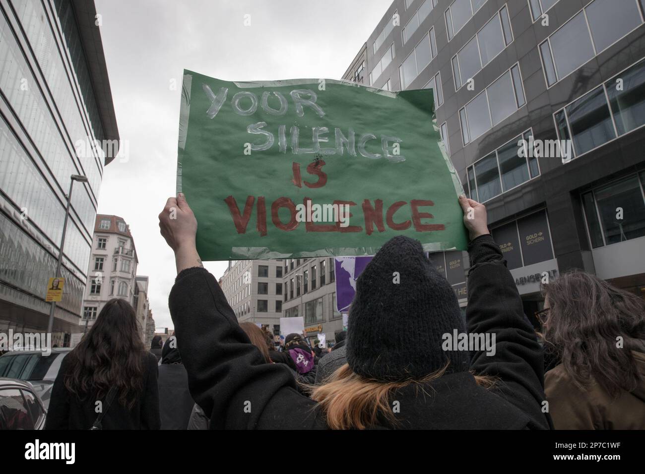 Today, on March 8, 2023, many protesters gathered in Berlin to ...