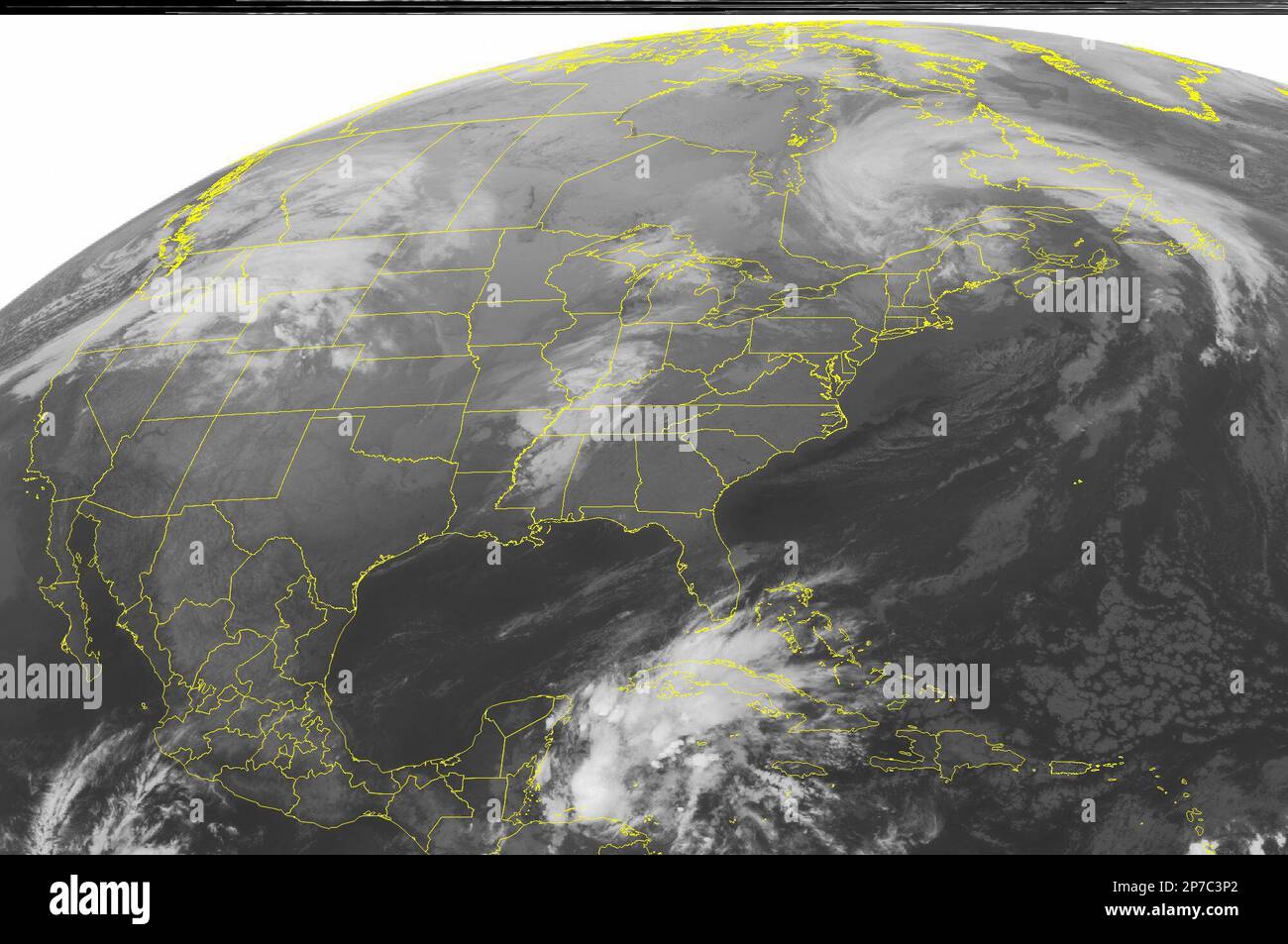 This NOAA satellite image taken Thursday, Nov. 18, 2010 at 12:45 a.m ...