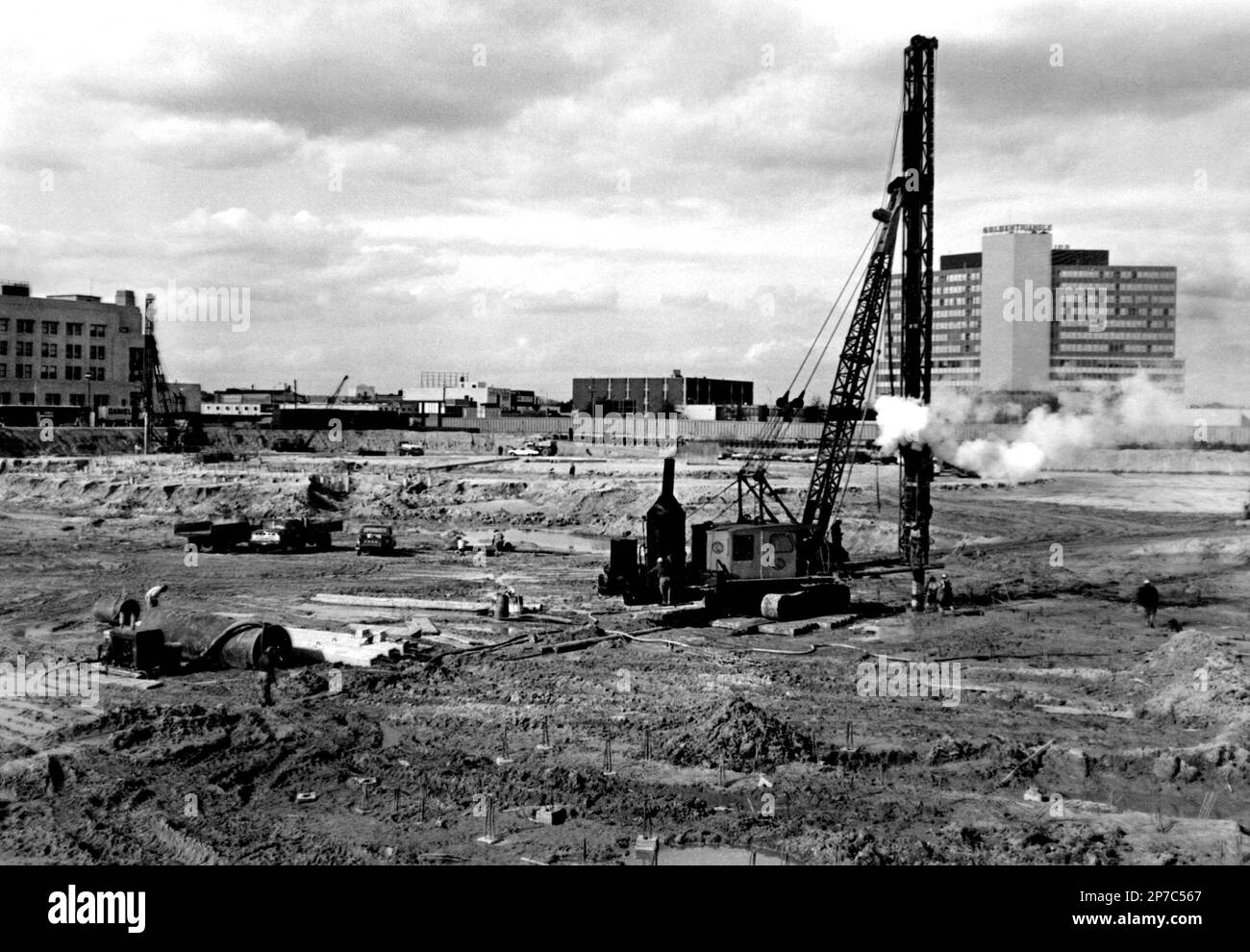 Driving of Pilings for Construction of Scope, Norfolk, Va., October 29 ...