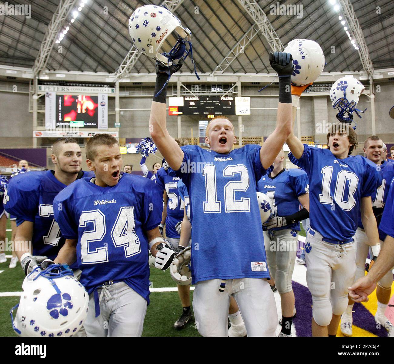 West Lyon players, from left, Dylan McCarty, Kyle Hever and Zack Heaton ...