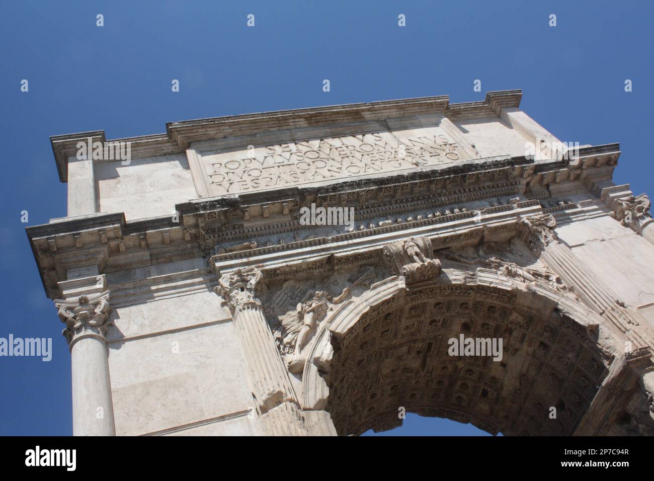 Arch of Titus, Roman Forum, Rome, Italy Stock Photo - Alamy
