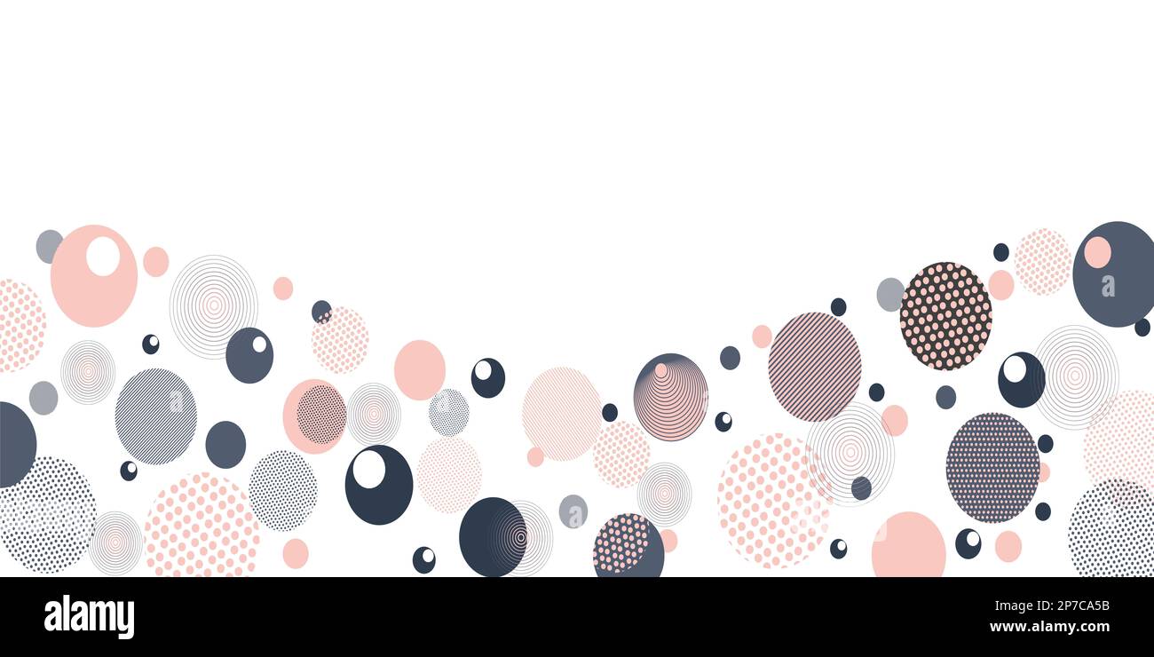 Modern geometric background with circles for text. Abstract creative ...